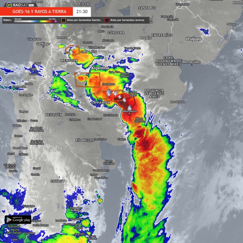 Avisos a Corto Plazo 30/12/2024 - Tormentas Argentinas