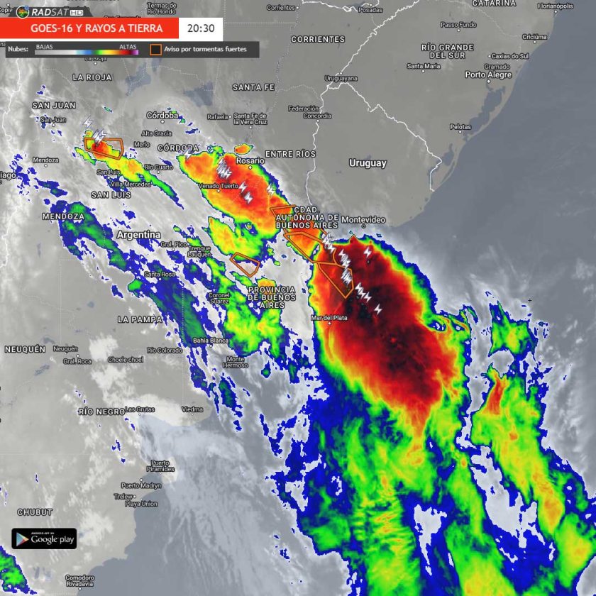 Avisos a Corto Plazo del 30/03/2025 - Tormentas Argentinas