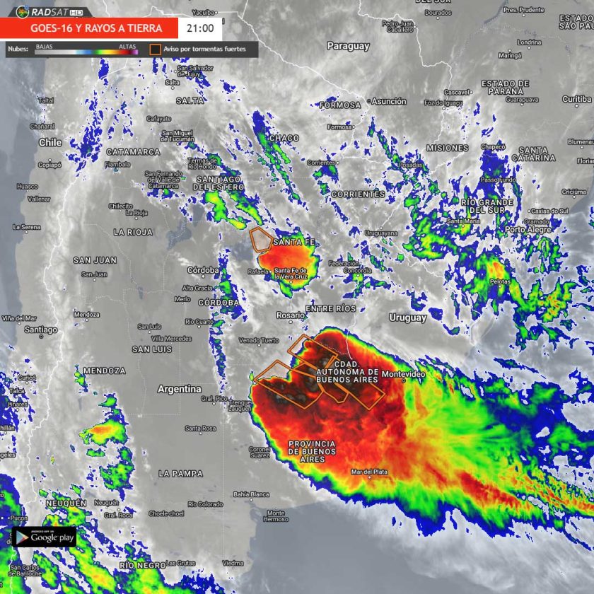 Alerta ROJO por Tormentas 16/05/2025 - Tormentas Argentinas